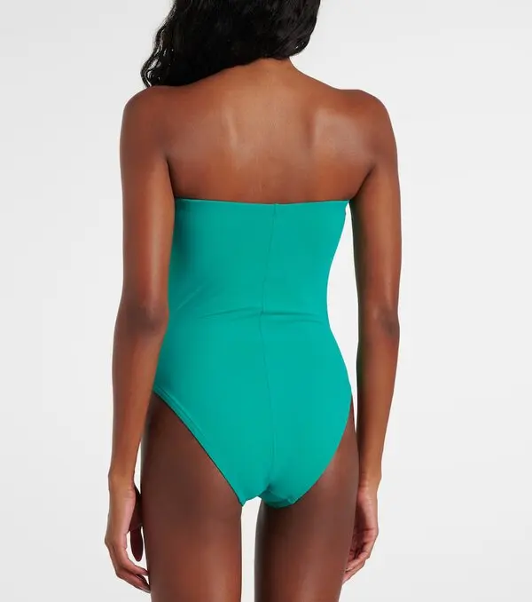 KARLA COLLETTO Gathered Strapless Swimsuit
