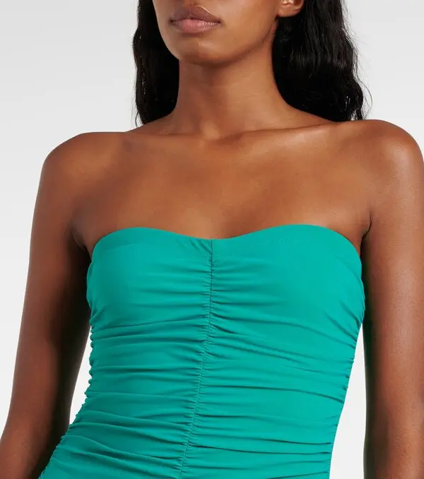 KARLA COLLETTO Gathered Strapless Swimsuit
