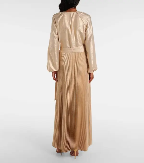 Simkhai Varenya Pleated Midi Dress