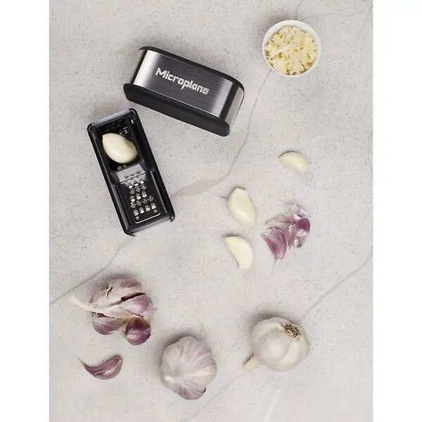 MICROPLANE Logo-embossed Stainless-steel Garlic Cutter 9cm