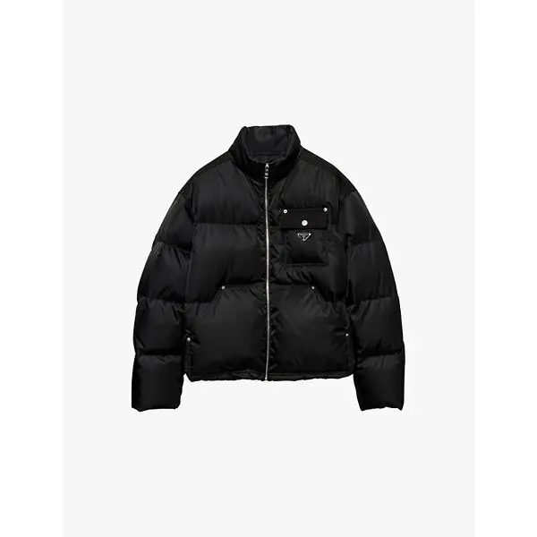 Prada Re-nylon Cropped Recycled-nylon Shell-down Jacket