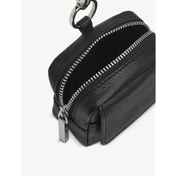 Whistles Bibi Leather Keyring - Black