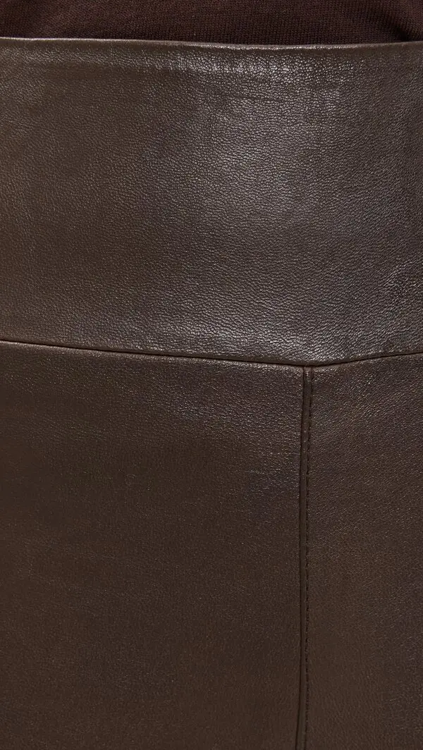 Sprwmn Crop Flare Leather Pants