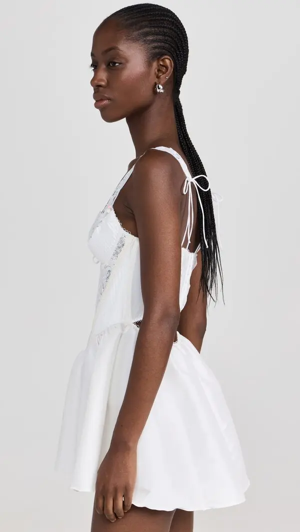 gold glitter slip dress for love and lemons For Love and Lemons Glitter Slip Mini in Blue – TrenLend main image 0