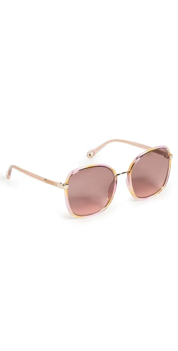 Chloé Franky Sunglasses - Havana-Pink-Red | Editorialist display picture 1