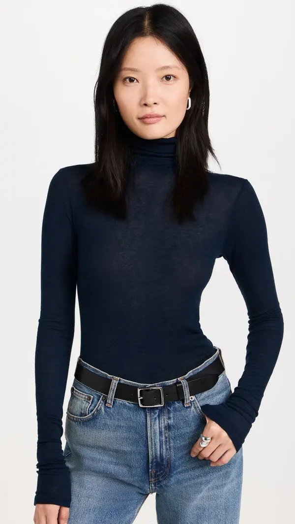 Sold Out NYC The Cashmere Turtleneck - Navy