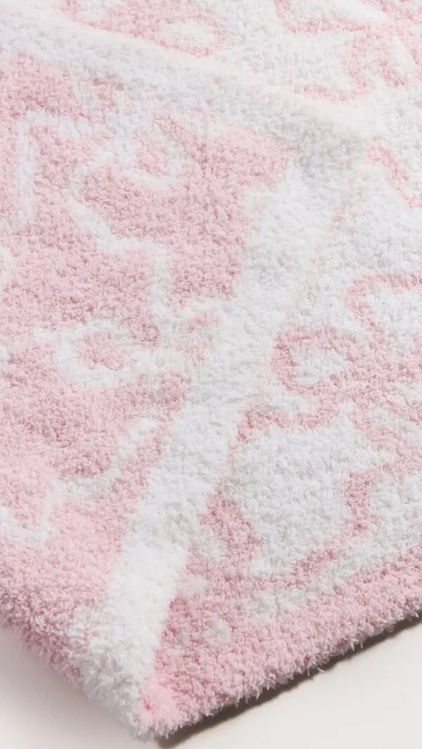 LoveShackFancy Teddy Bow Blanket - Pastry Pink