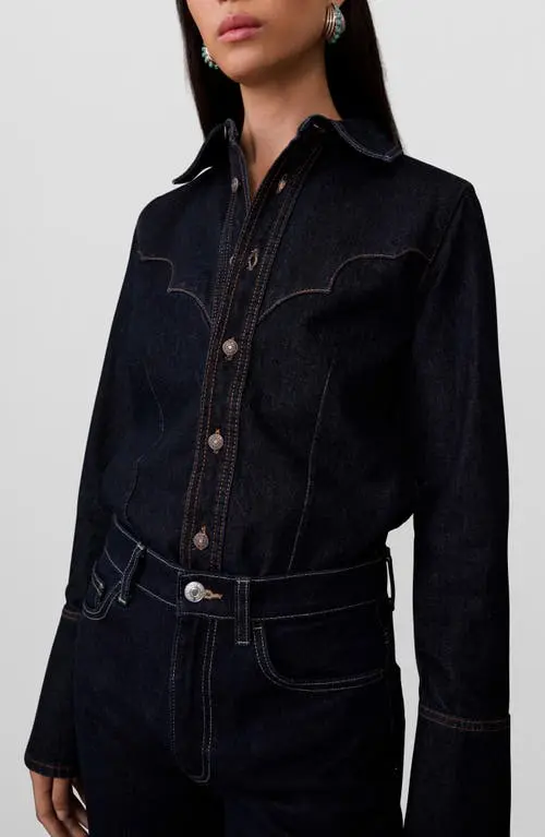 Mango Western Denim Shirt