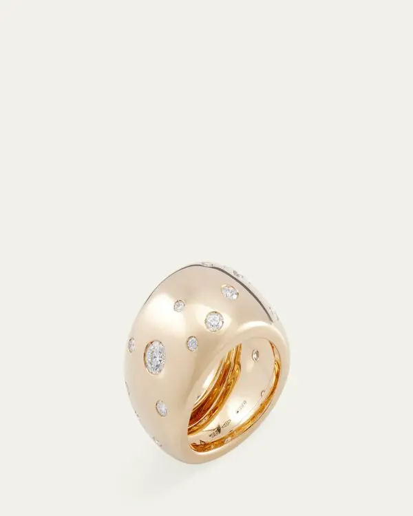 Verdura 18k Yellow Diamond Constellation Band Ring
