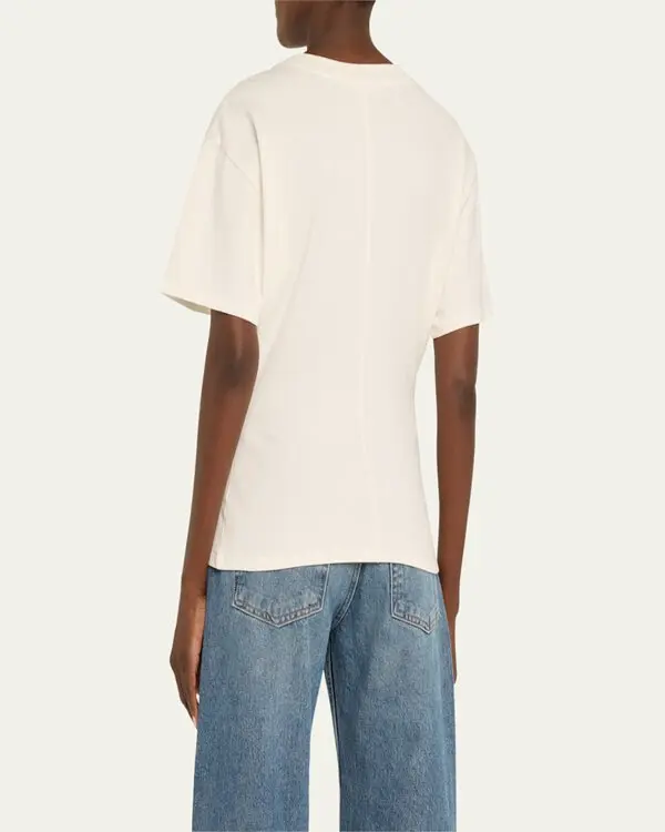 EB DENIM Eero Cotton Tee - Milk
