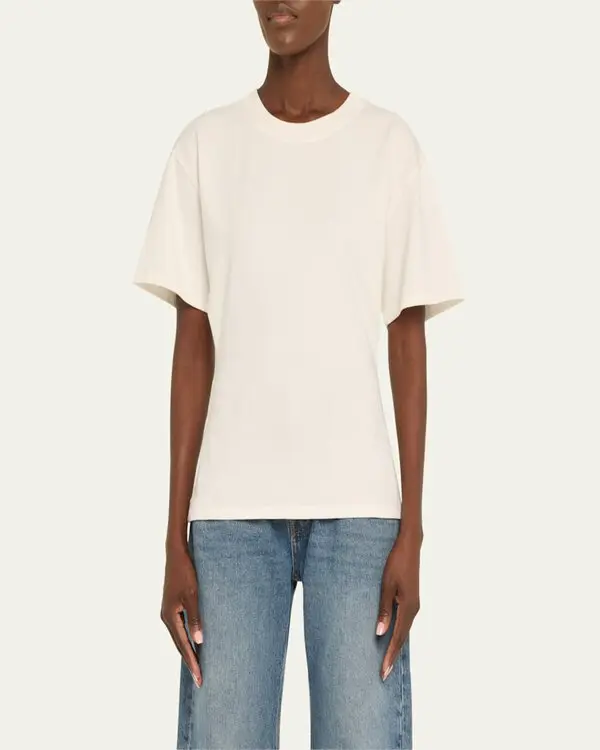 EB DENIM Eero Cotton Tee - Milk