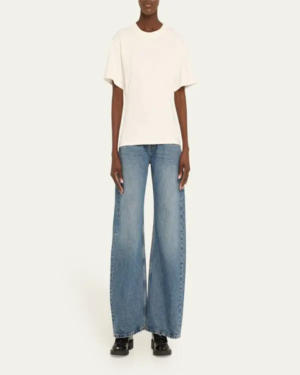 EB DENIM Eero Cotton Tee - Milk