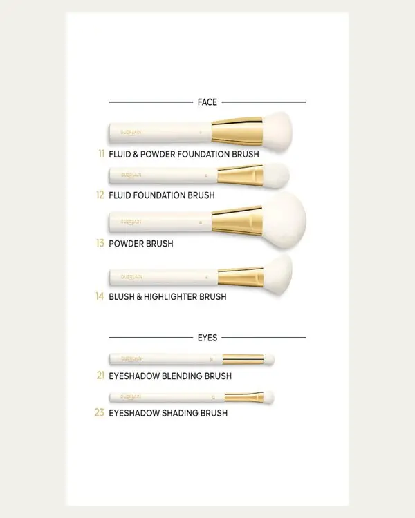 GUERLAIN No 11 Fluid & Powder Foundation Face Brush