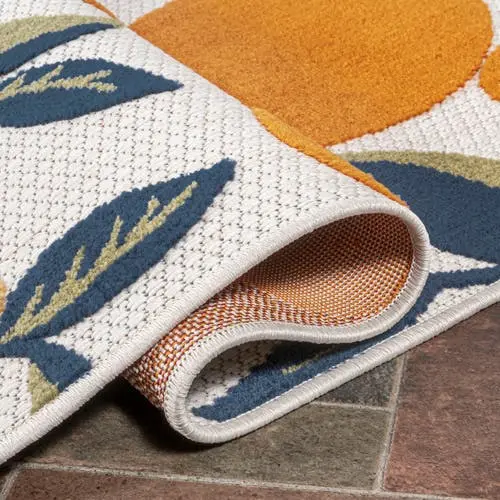JONATHAN Y Limone Bold Lemon High-low Indoor/outdoor Area Rug
