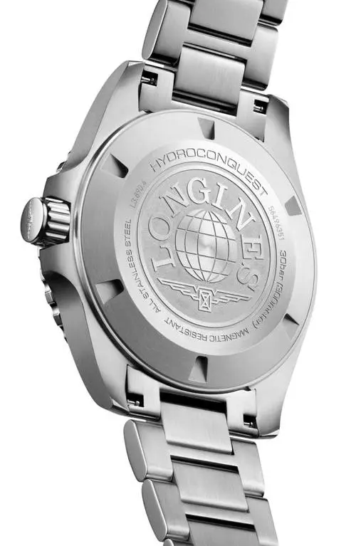 LONGINES Hydroconquest Gmt Automatic Bracelet Watch - Black