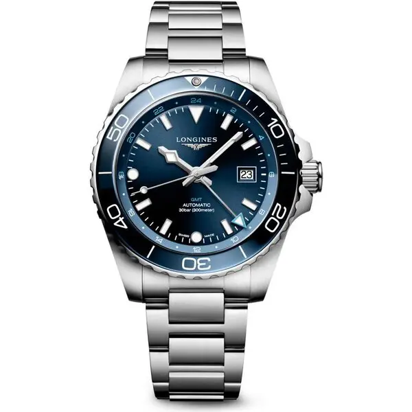 LONGINES Hydroconquest Gmt Automatic Bracelet Watch - Blue