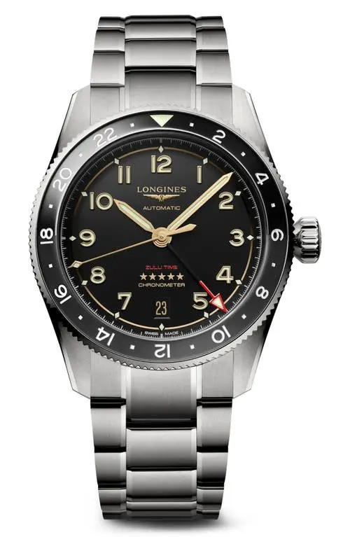 LONGINES Spirit Zulu Bracelet Watch - Black