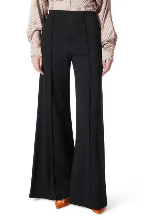 DO BY DEE OCLEPPO Smooth Stretch Twill Pull-on Wide Leg Pants - Black