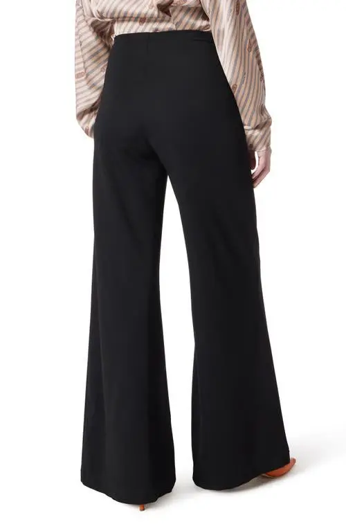 DO BY DEE OCLEPPO Smooth Stretch Twill Pull-on Wide Leg Pants - Black