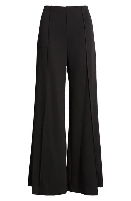 DO BY DEE OCLEPPO Smooth Stretch Twill Pull-on Wide Leg Pants - Black