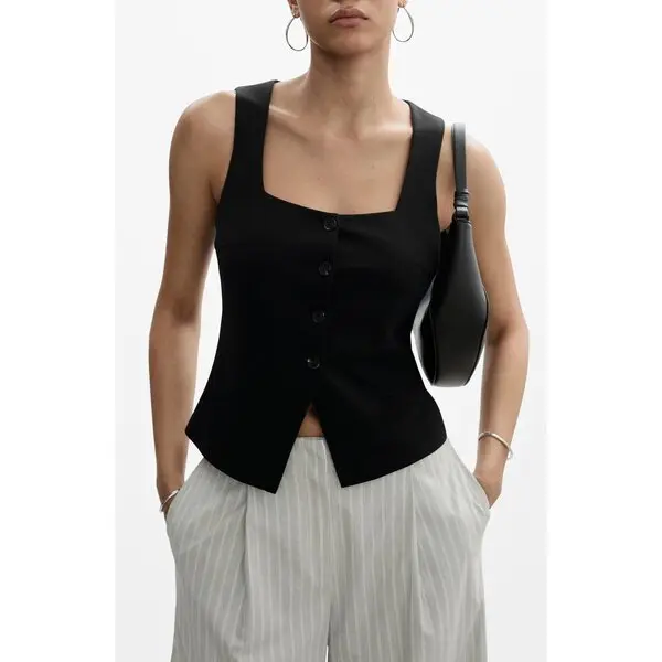 Mango Square Neck Vest
