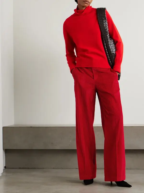 Brunello Cucinelli Cotton-corduroy Wide-leg Pants