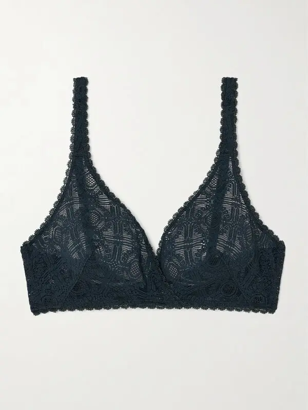 ERES Fuseau Stretch-lace Soft-cup Triangle Bra - Blue