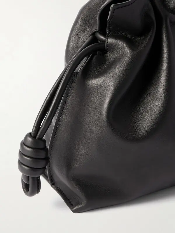 Loewe Flamenco Leather Clutch - Black
