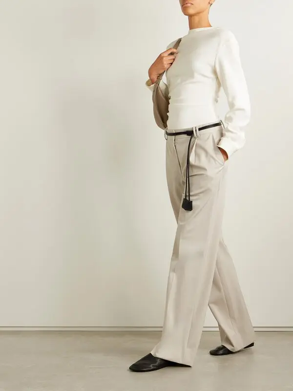 Proenza Schouler Alexis Gathered Crepe Top