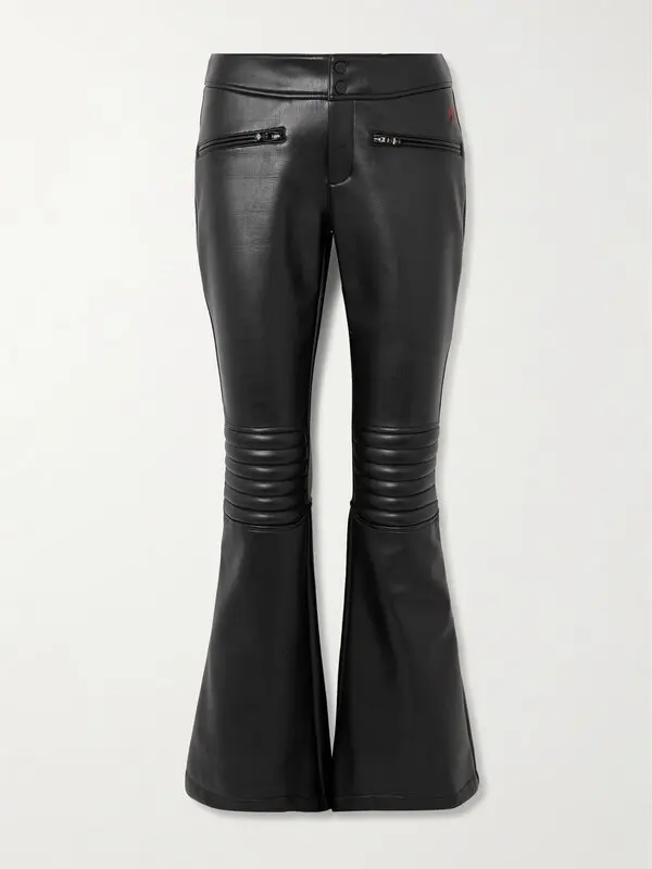Perfect Moment Aurora Faux Leather Flared Ski Pants
