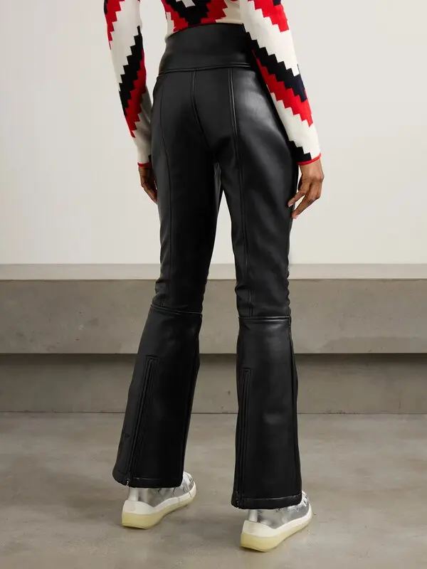 Perfect Moment Aurora Faux Leather Flared Ski Pants