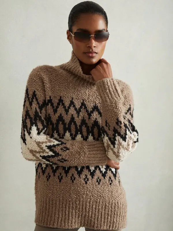 REISS Bobbi Fairisle Knit Jumper