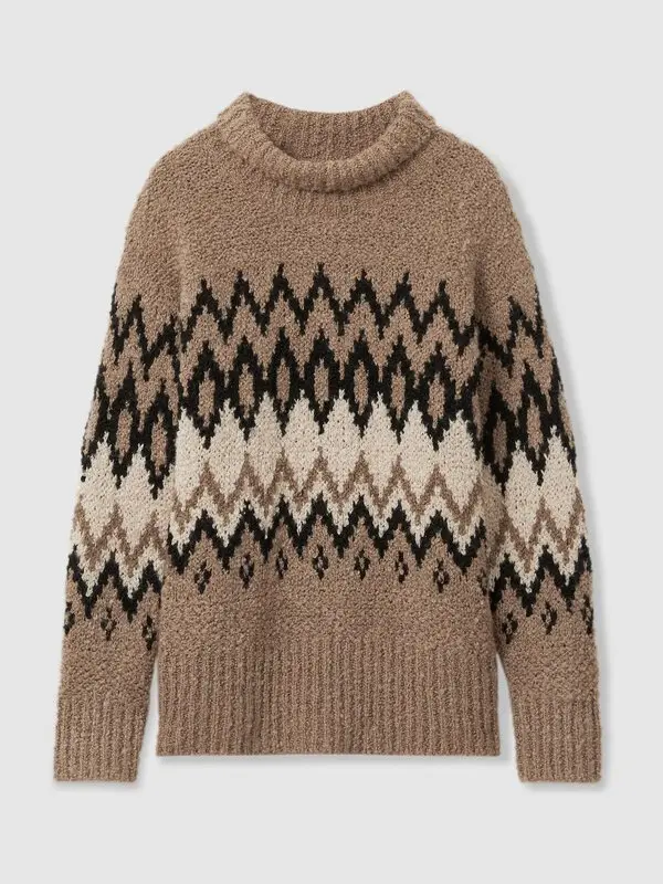 REISS Bobbi Fairisle Knit Jumper