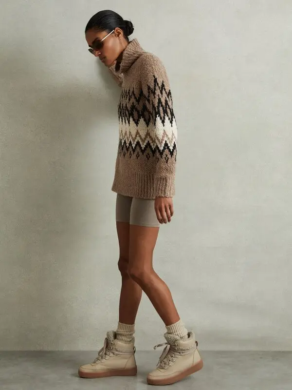 REISS Bobbi Fairisle Knit Jumper