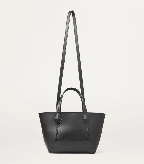 JIMMY CHOO Diamond Small Leather Tote - Black