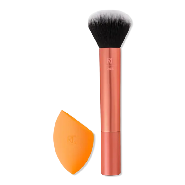 REAL TECHNIQUES Everything Blending Makeup Brush + Sponge Duo - One-color