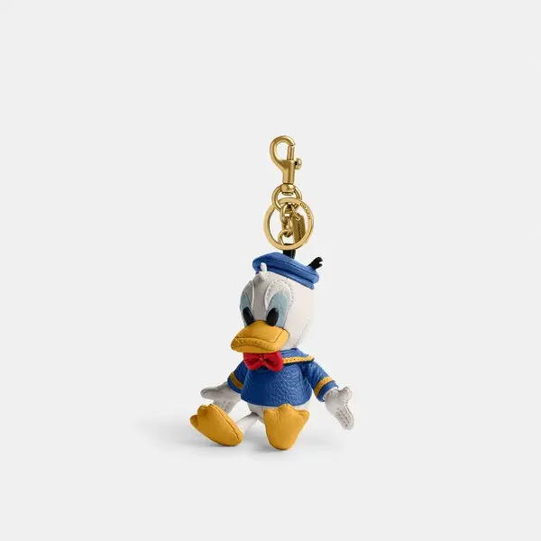 COACH Disney Donald Duck Collectible Bag Charm - Brass/chalk Multi