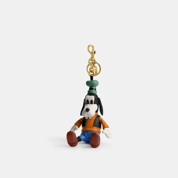 COACH Disney Goofy Bag Charm - Brass/chalk Multi