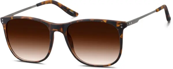 Zenni Square Full Rim Sunglasses - Tortoiseshell