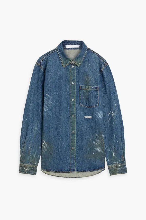 Helmut Lang Painted Denim Shirt Jacket