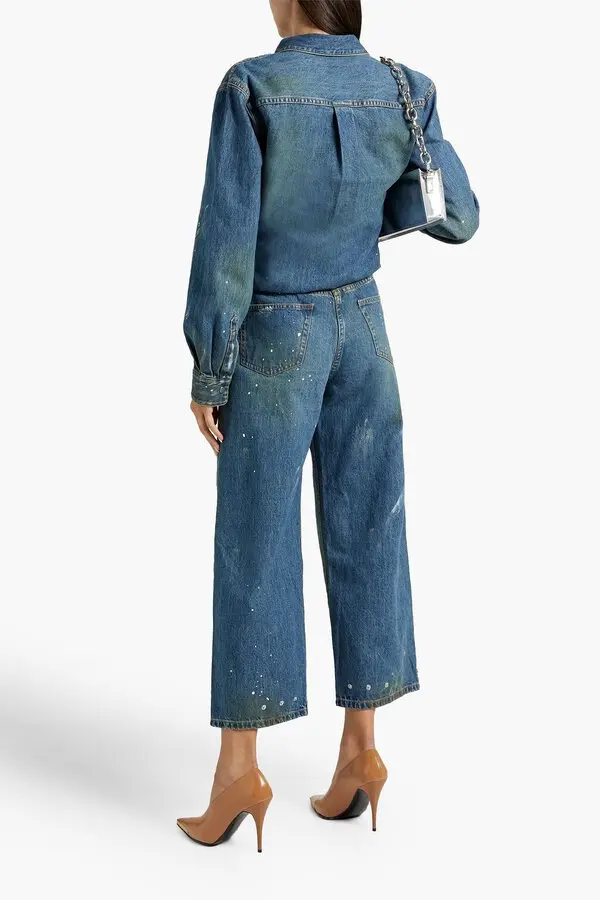 Helmut Lang Painted Denim Shirt Jacket
