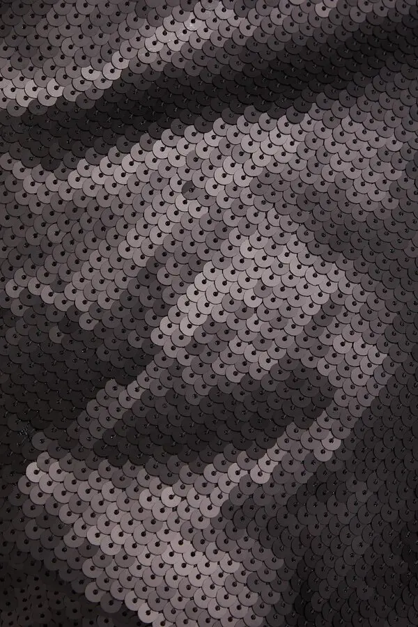 Rick Owens One-sleeve Sequined Denim Top