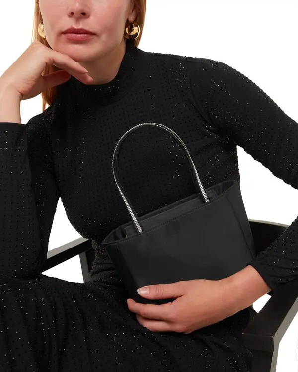Whistles Nolana Diamante Popper Shoulder Bag