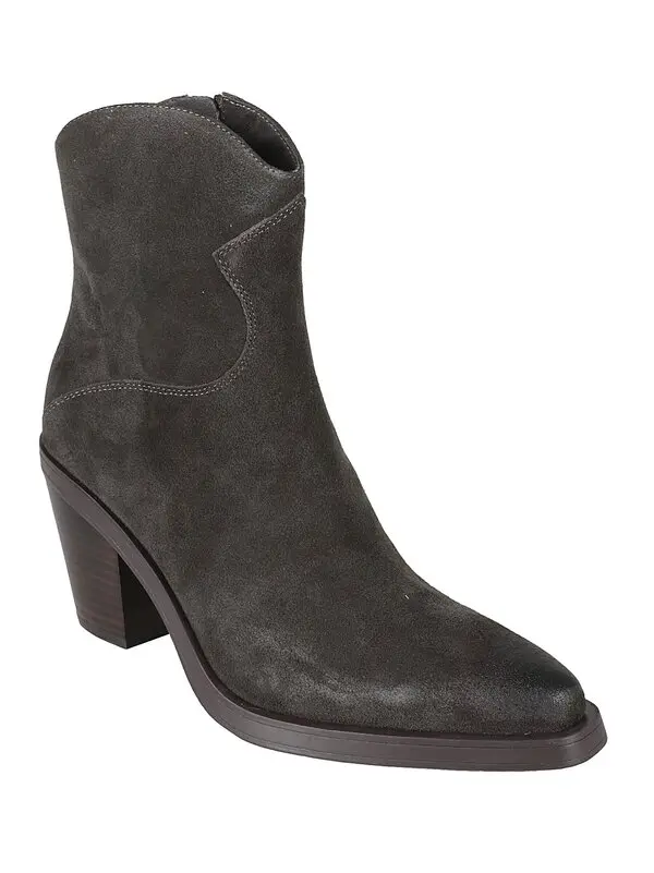 Ash Ankle Boots - Velours Bistro