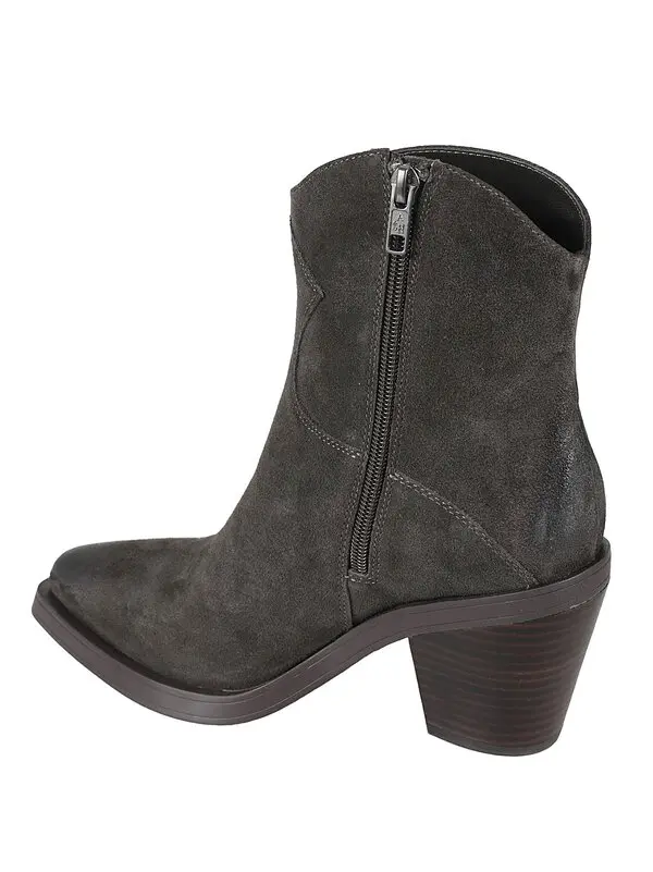 Ash Ankle Boots - Velours Bistro