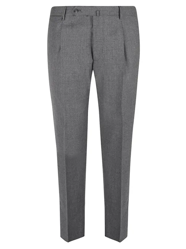 Tagliatore Linen Trousers With Drawstring Waist