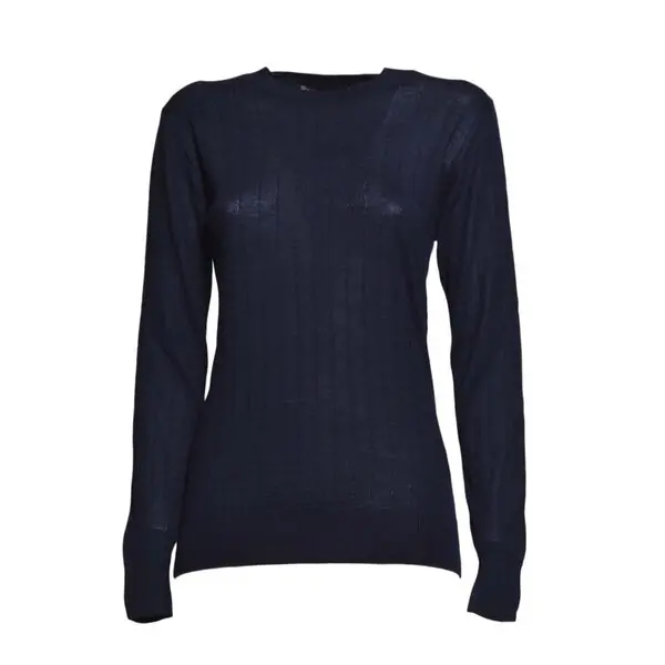 Tagliatore Crew Neck Ribbed Knit Sweater