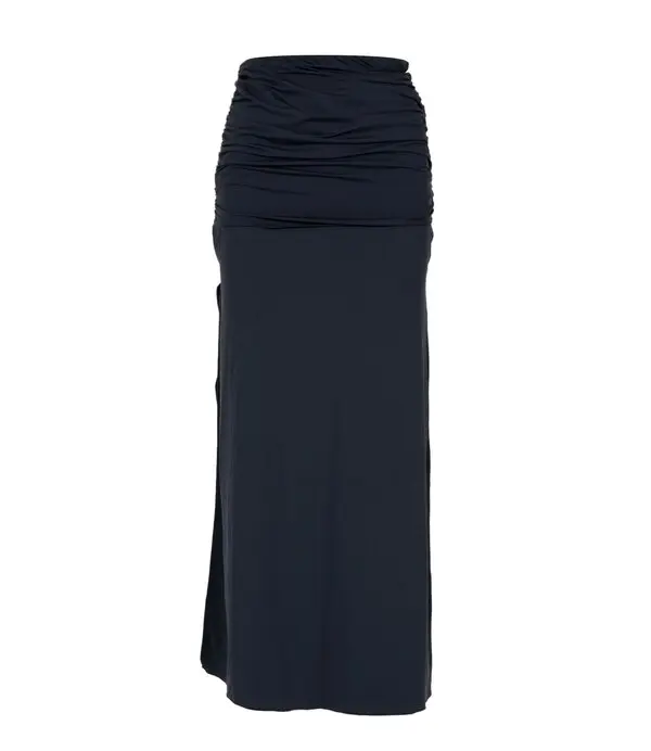 Federica Tosi Faux Leather Midi Skirt