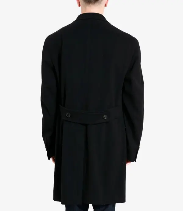 Tagliatore Wool And Cashmere Blend Mid-length Coat - Black