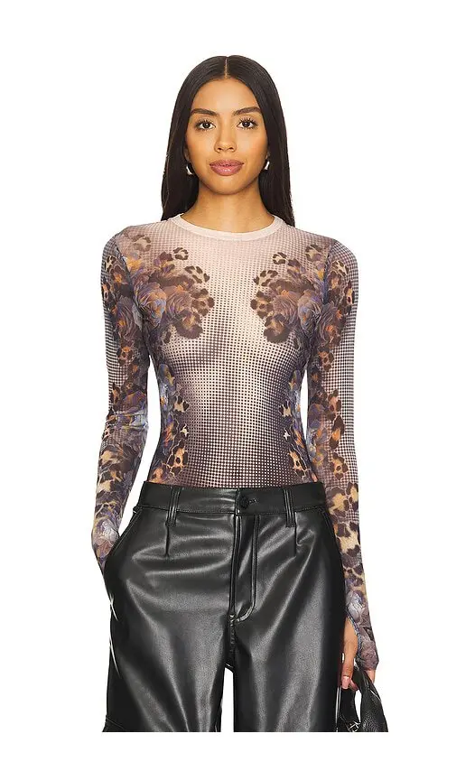 AFRM Kaylee Long Sleeve Top - Nude